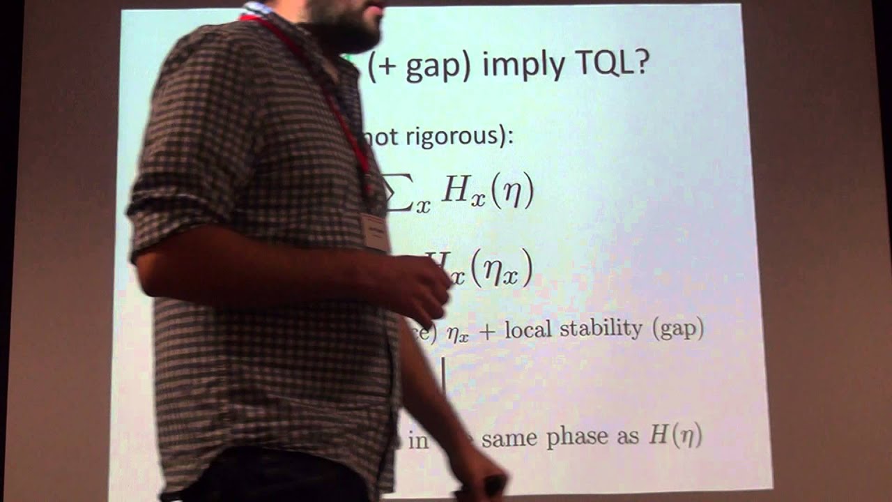 Brian Swingle, Renormalization Group Constructions of Quantum... II ...