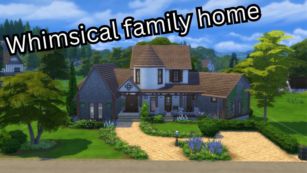 Whimsical family home -The Sims 4 speed build - YouTube