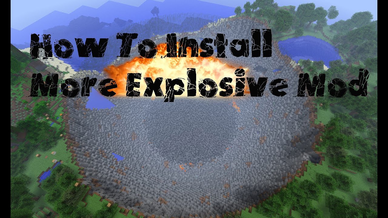 Minecraft: How To Install More Explosives Mod 1.4.7 - YouTube