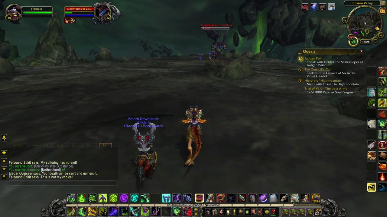 World of Warcraft Doombringer Zar'thoz Broken Shore Rare Spawn Legion ...