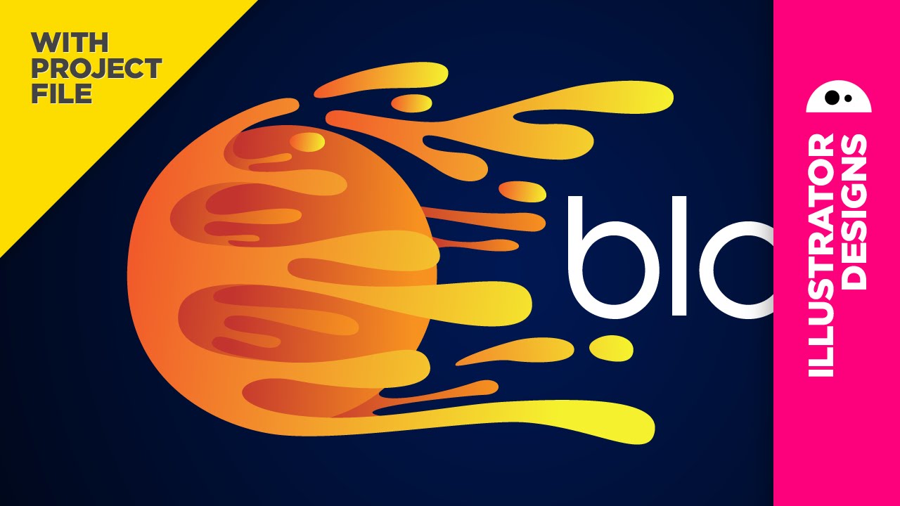 Adobe Illustrator // Hot Lava Logo [with project file] - YouTube