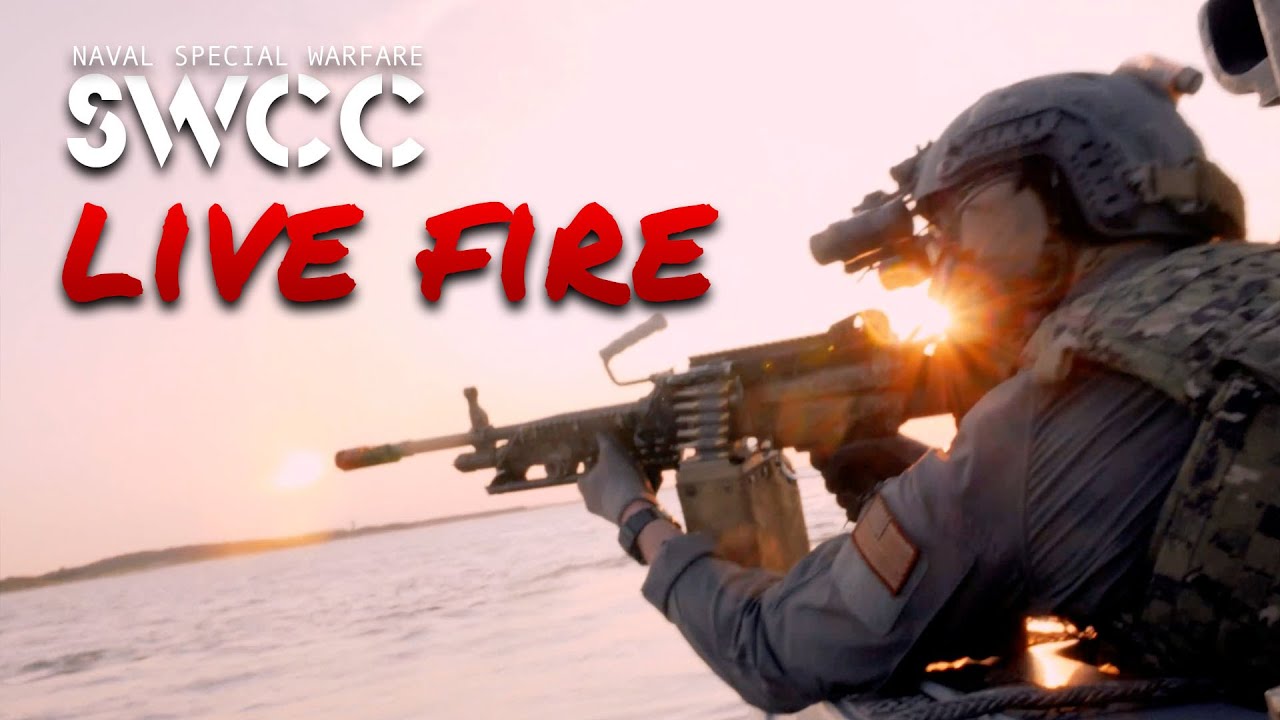 Navy Special Operations weapons LIVE FIRE and boat training with SWCC ...