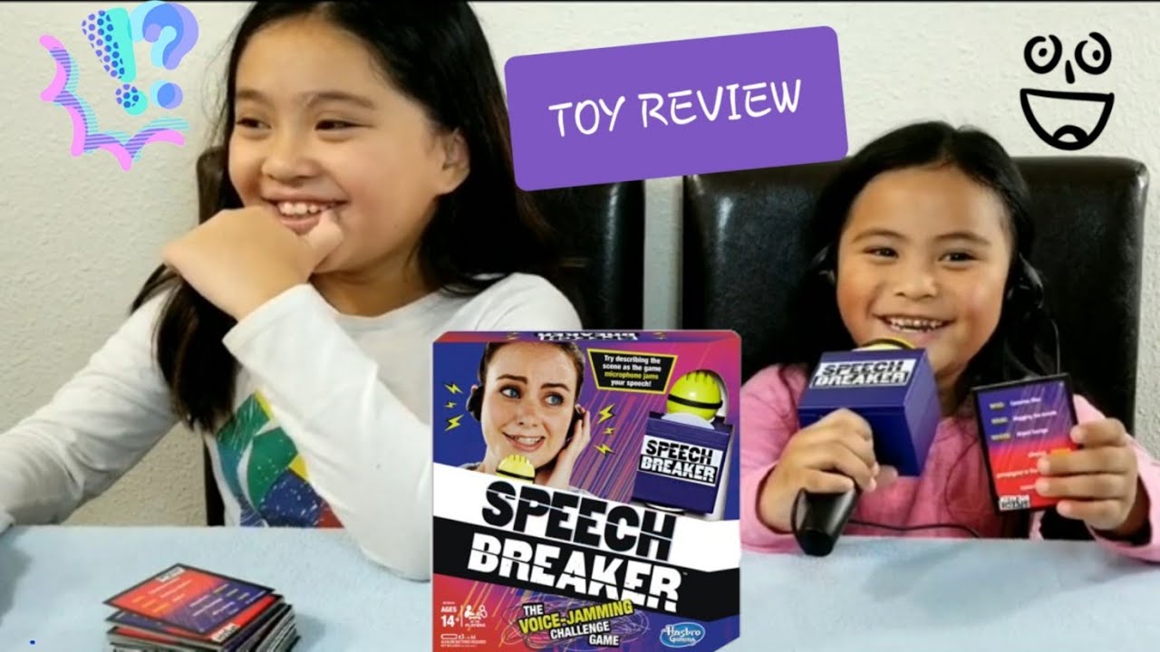 TOY REVIEW - SPEECH BREAKER BY HASBRO GAMING - VOICE JAMMING CHALLENGE ...