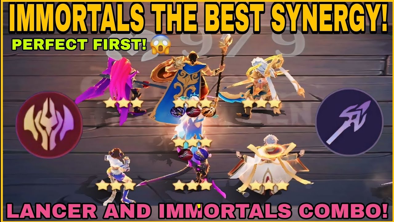 PERFECT FIRST! IMMORTALS AND LANCER THE BEST COMBO SYNERGY! | MAGIC ...