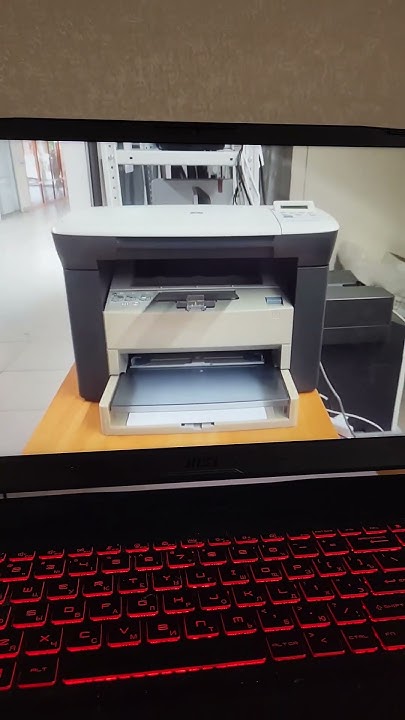Тест лазерного МФУ HP LaserJet 1005 - YouTube