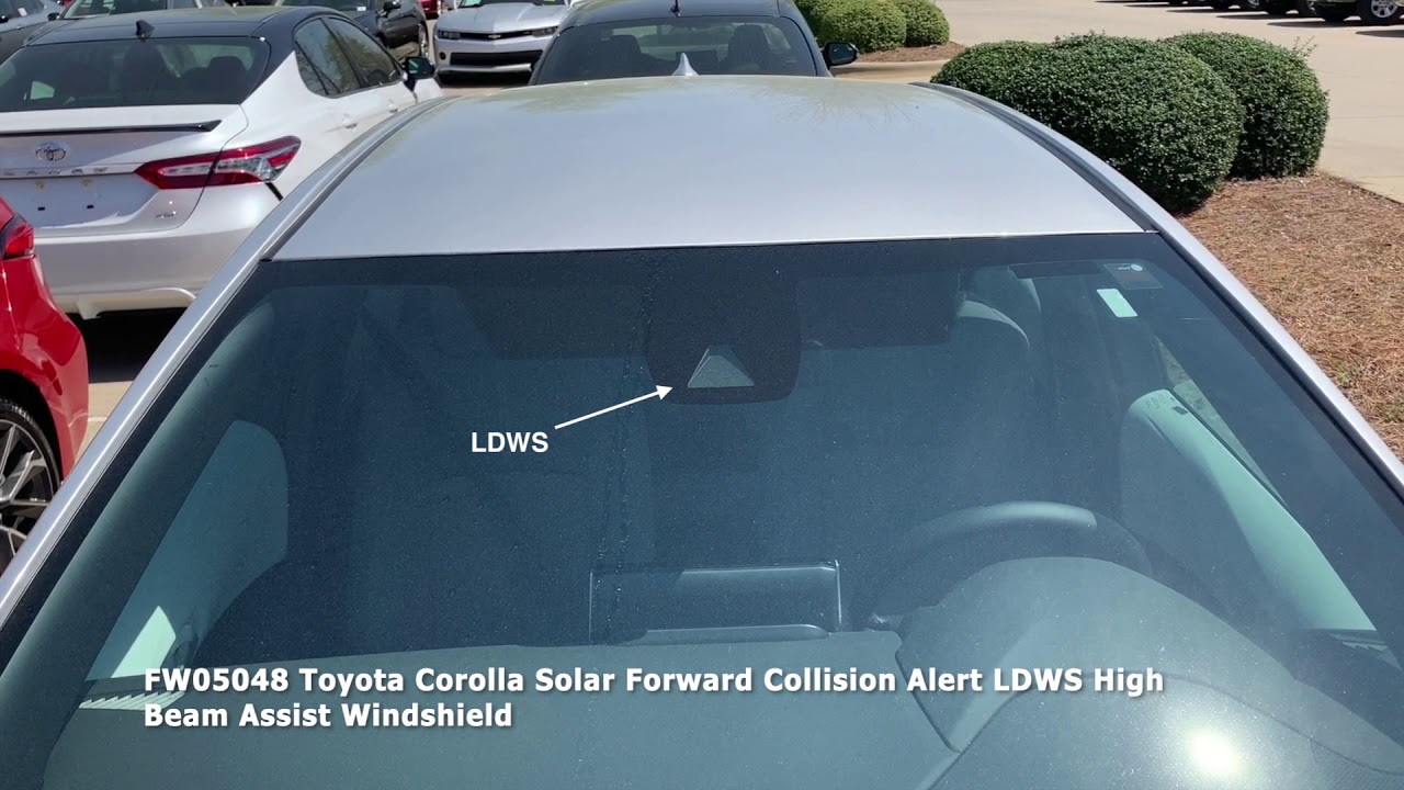 FW05048 Toyota Corolla Solar Forward Collision Alert LDWS High Beam ...