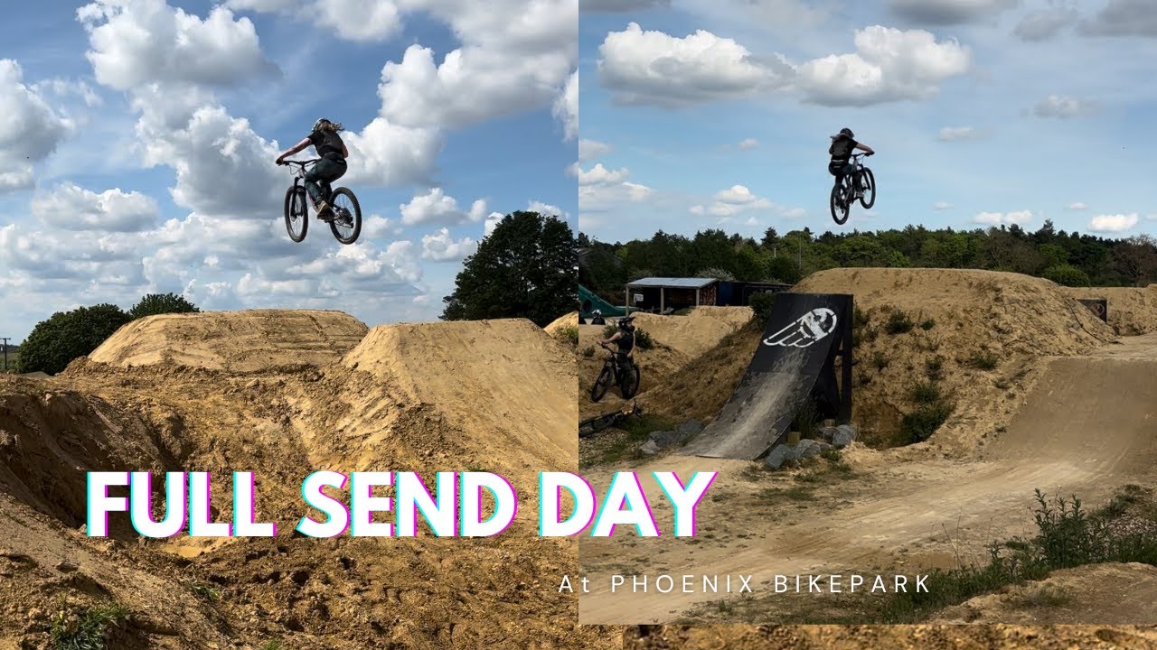 HITTING HUGE KICKERS AT PHOENIX BIKEPARK - YouTube