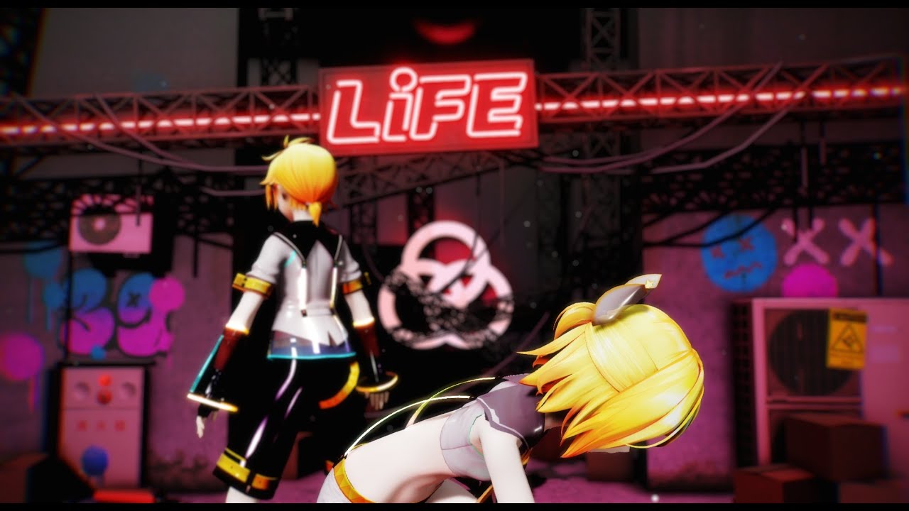 【VOCALOID MMD】Fragile/フラジール - ぬゆり【YYB Kagamine Rin Len_10th】 - YouTube