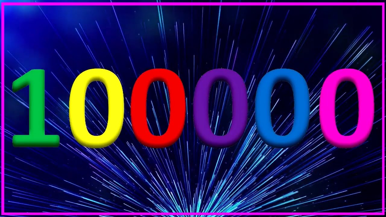 Numbers 1 to 100000 3D - 1-100000 3D Numbers123 - YouTube