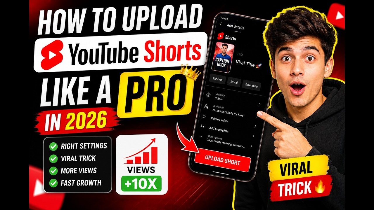 How to Upload YouTube Shorts Like a PRO in 2026 | YouTube Shorts Viral ...