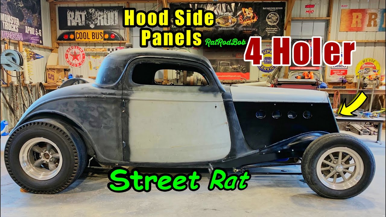 Hood Side Panels For The 34 Ford Coupe Street Rat - YouTube