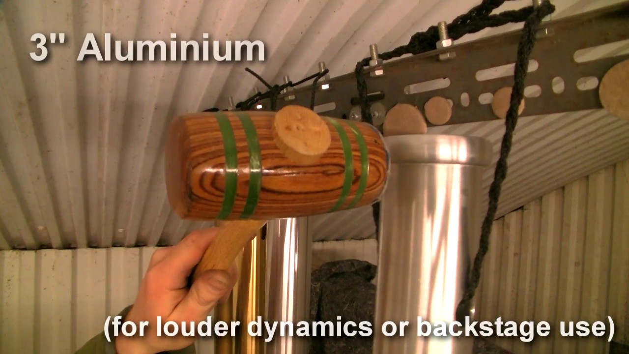 Bass chime tone comparisons - tubular bells of different materials and ...