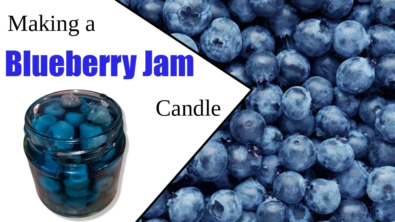 Making a Blueberry Jam Candle | Jelly Candle Tutorial - YouTube