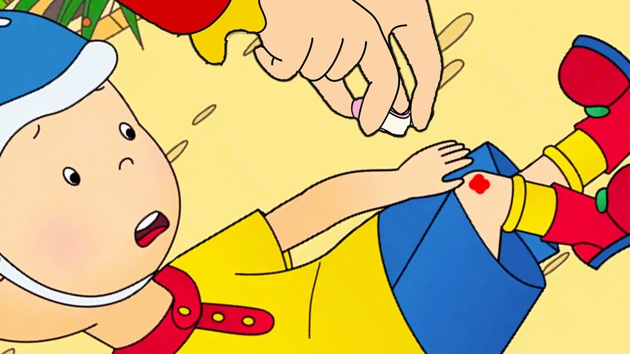 Caillou en Español | Caillou y la Rodilla Raspada | Dibujos animados ...