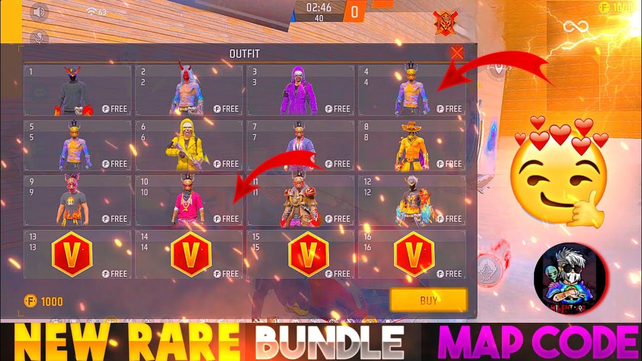 new rare bundle craftland map|free fire craftland map|free fire ...