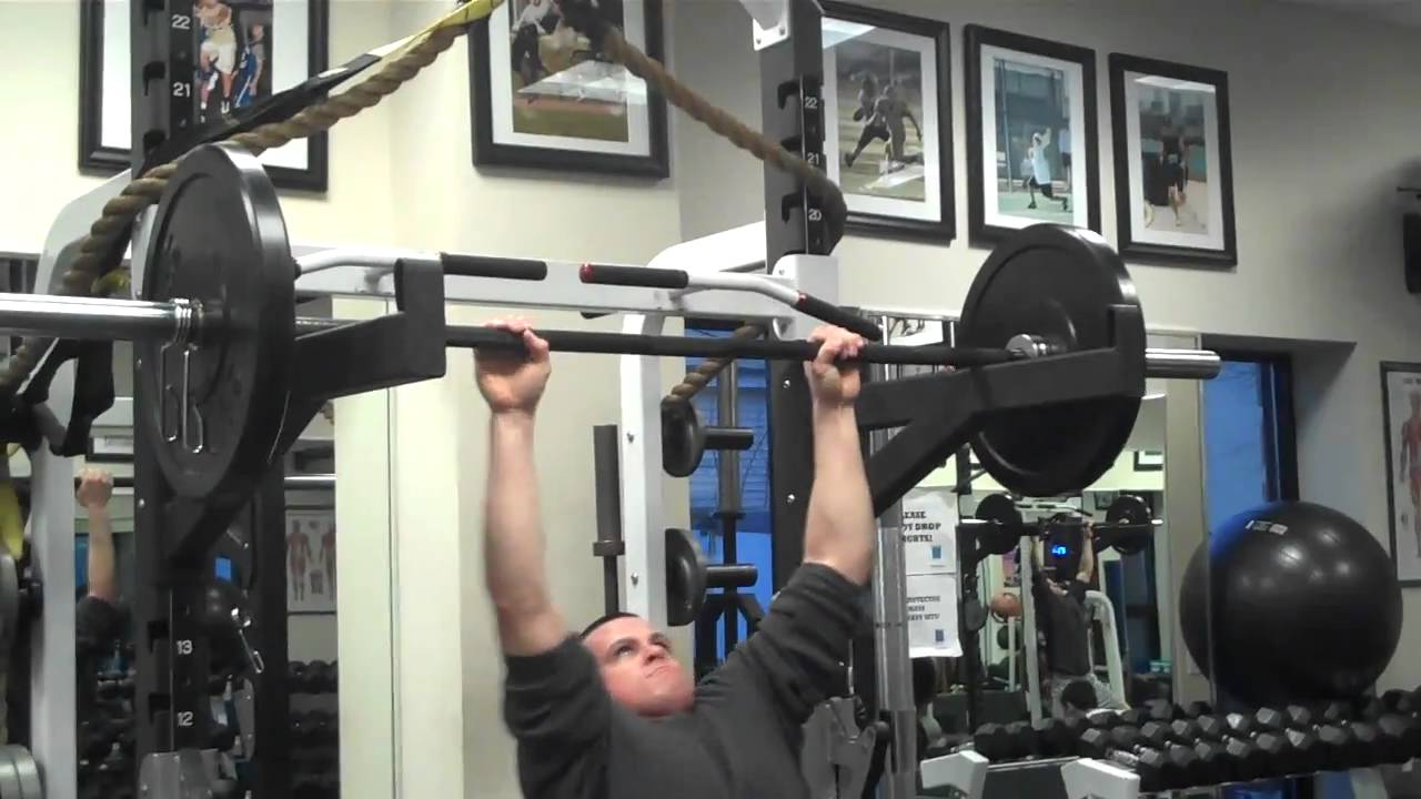 Overhead Barbell Wrist Roller - YouTube