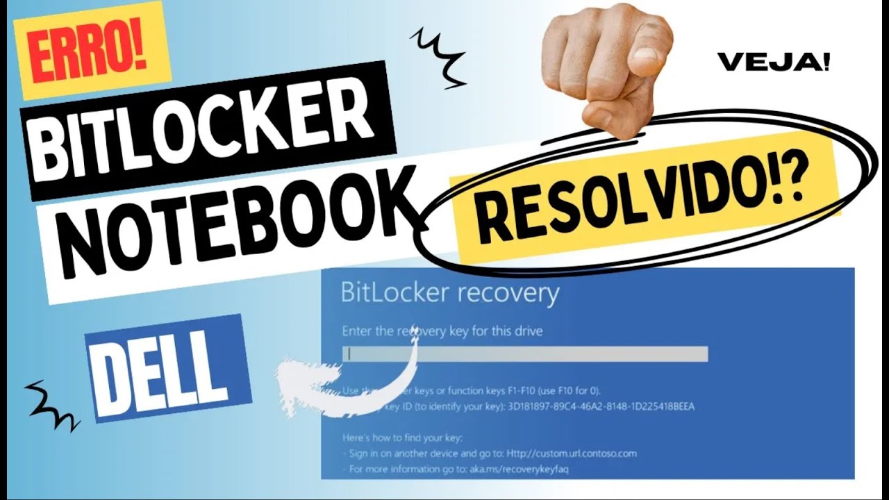ERRO de BITLOCKER , como RESOLVER em notebook com windows 10 e windows ...