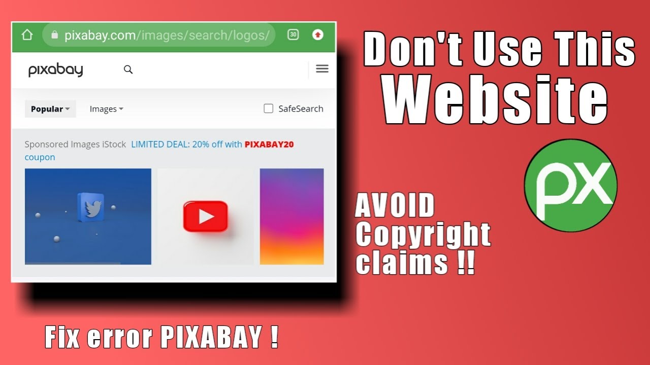 How to Avoid Copyright claims form youtube videos | Don't use PIXABAY ...