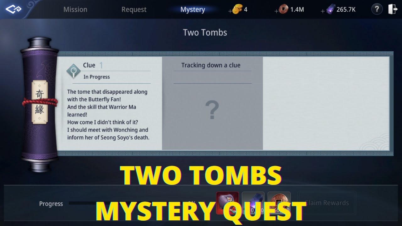Mir4 - The Lost Tome Mystery Quest - Two Tombs - Clue 3, 4, 5, 6, & 7 ...