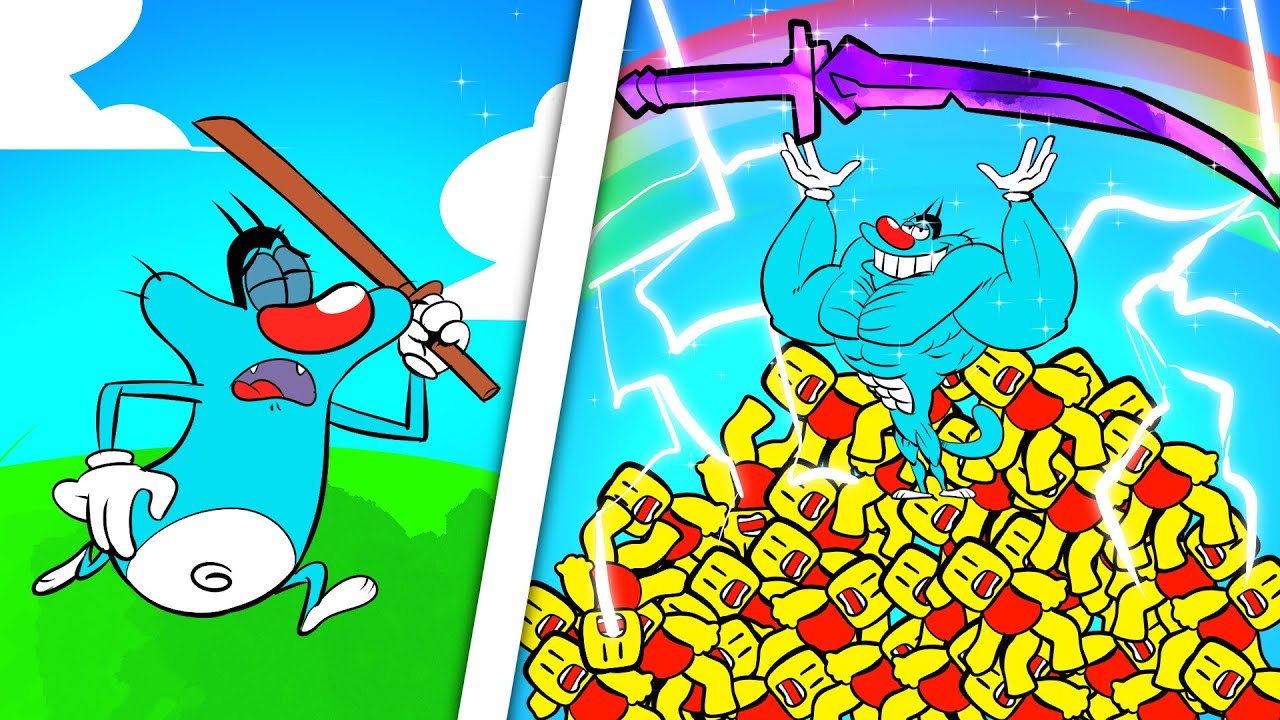 Roblox Oggy Become A Strongest Ninja Swords Man With Jack In Anime ...