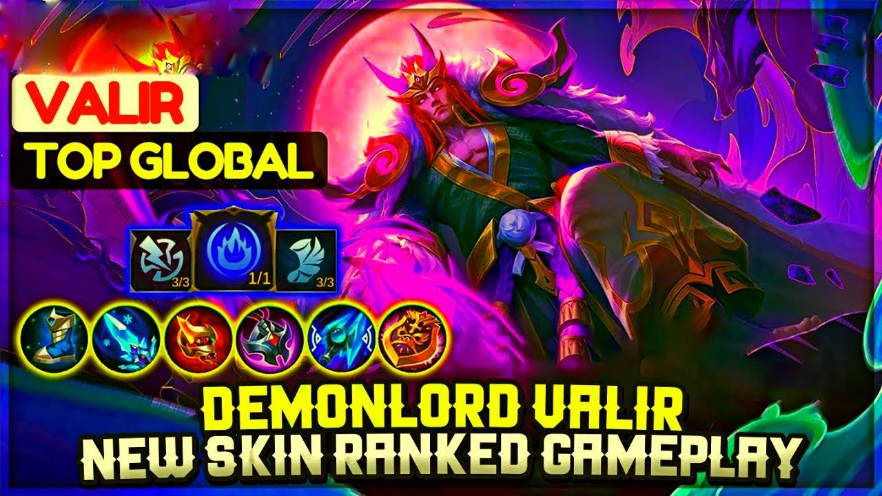 Demonlord Valir, New Collector Skin Ranked Gameplay [ Top Global Valir ...