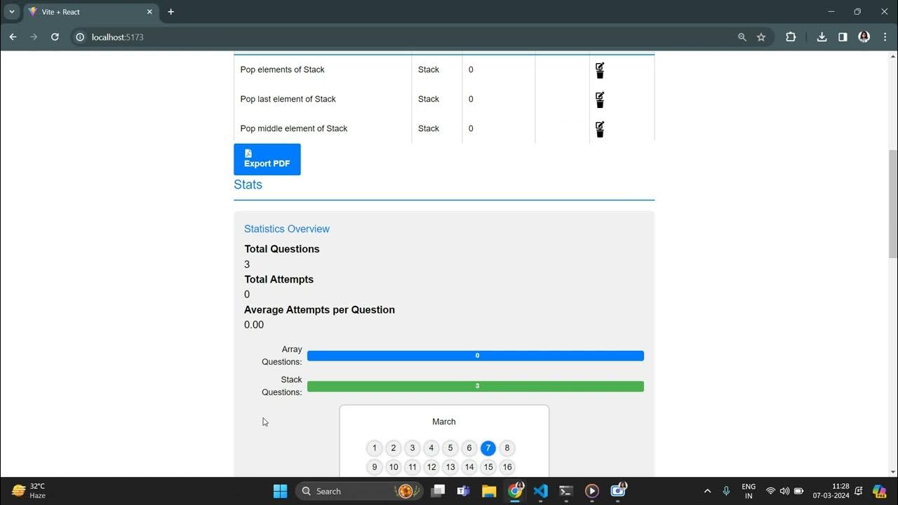 DSA Tracker | Tink Her Hack 2.0 - YouTube