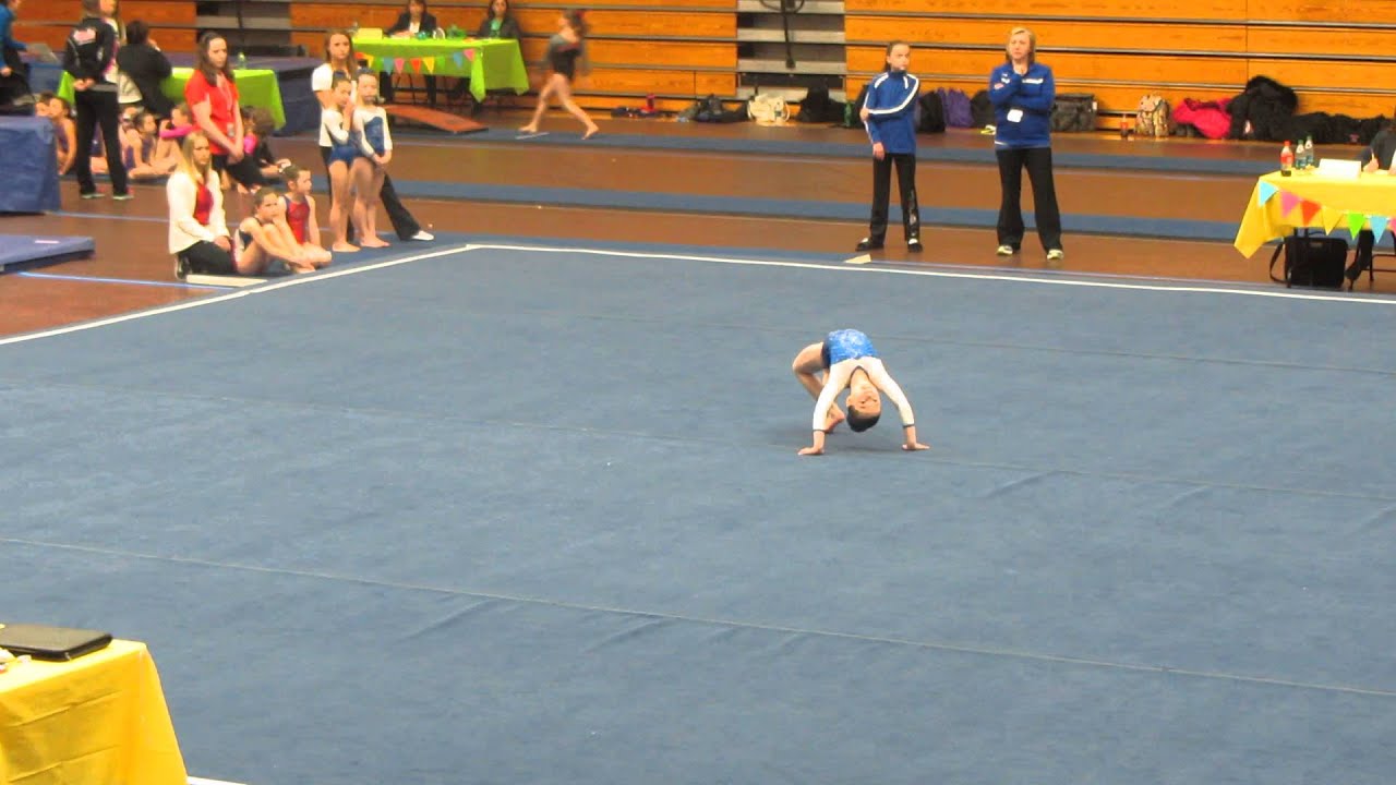 level 2 gymnastics // Indiana State Meet 3.5.16 ~ floor - YouTube