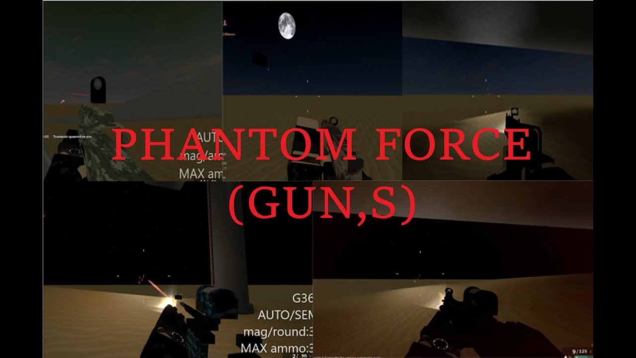 phantom force gun compilation 5 guns - YouTube