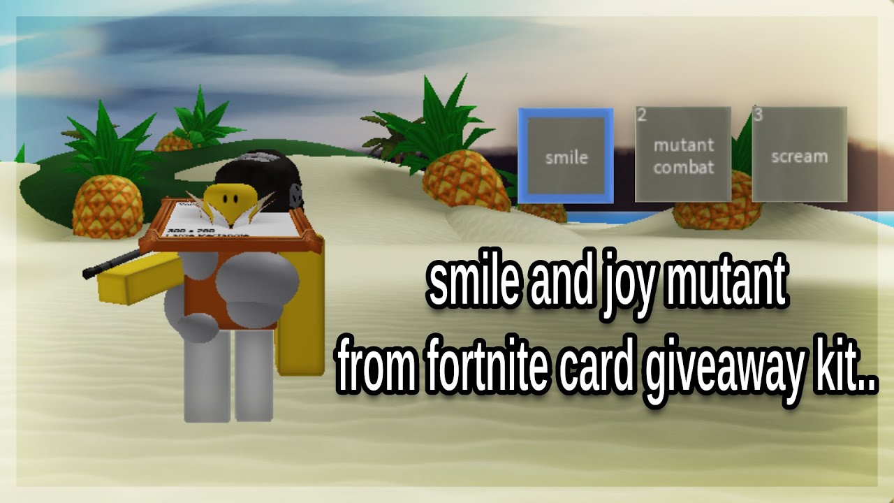 getting smile and joy mutant from fortnite card giveaway kit | item ...