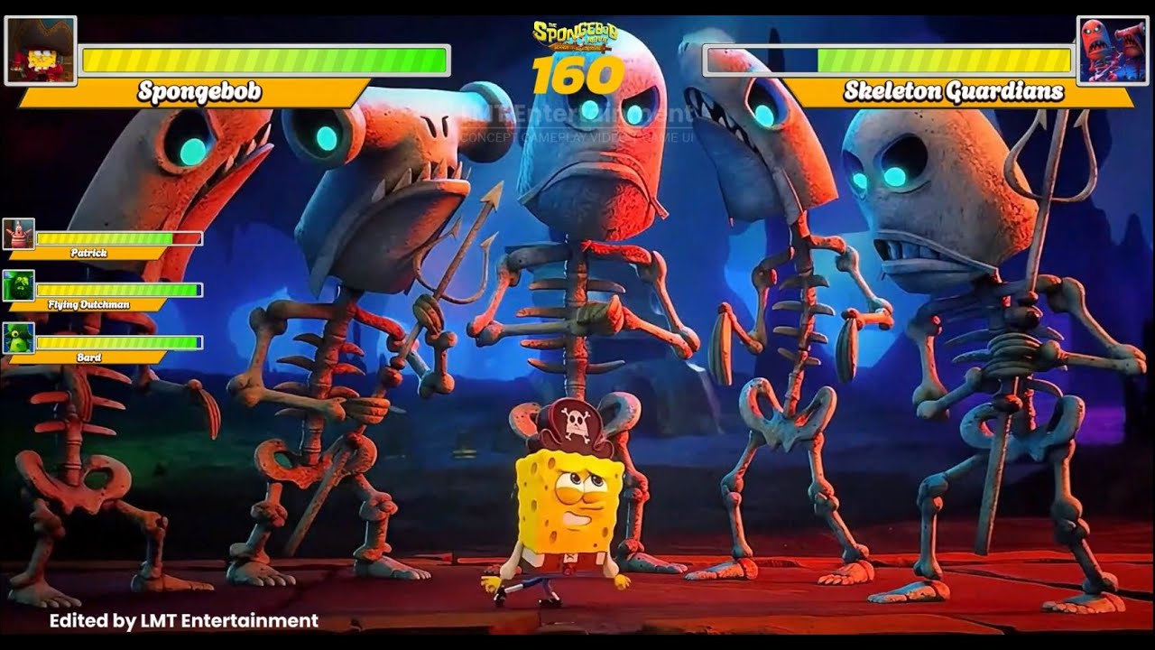 The SpongeBob Movie 2025: Team Spongebob Vs Skeleton Guardians WITH ...
