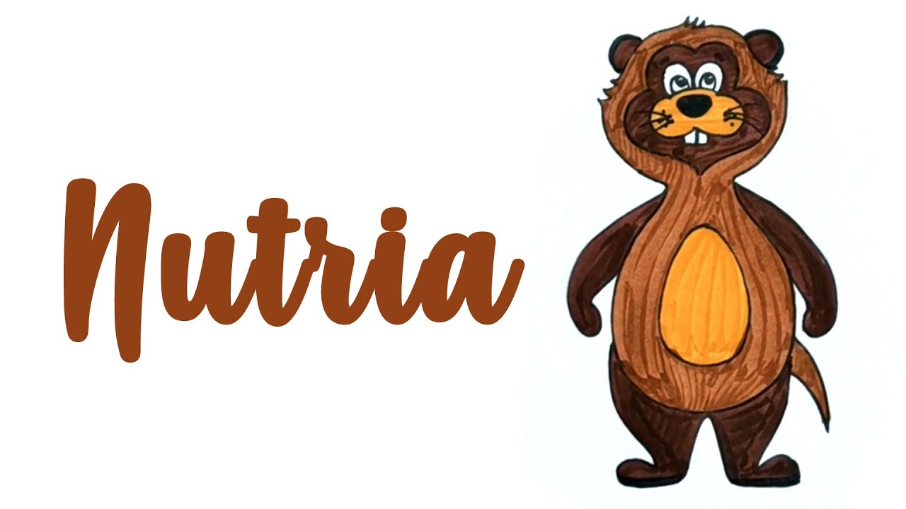 How to Draw Nutria | Drawings Tutorials for Kids | Draw Dots - YouTube