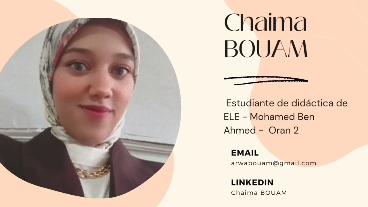 Témoignage de l'étudiante Chaima BOUAM, du programme européen de ...