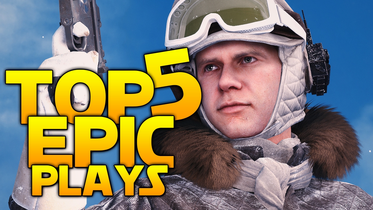 Star Wars Battlefront TOP 5 EPIC PLAYS: Flawless Vader, MLG Snipes ...