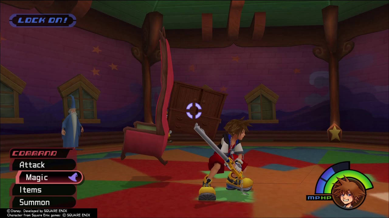 KINGDOM HEARTS-1.5 (magic practice) - YouTube