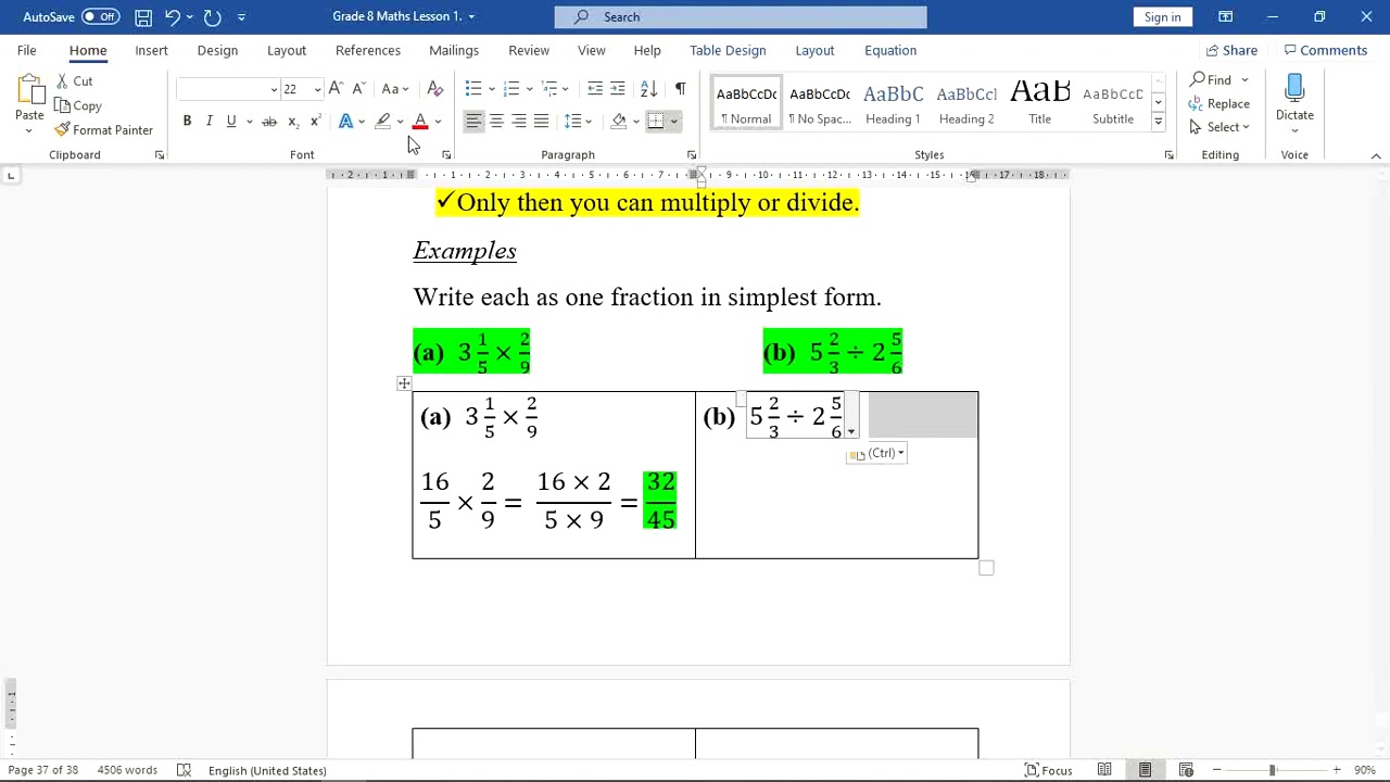 LESSON 28 MULTIPLY DIVIDE MIXED FRACTIONS GRADE 8 MATHEMATICS YouTube LESSON 28 MULTIPLY DIVIDE MIXED FRACTIONS GRADE 8 MATHEMATICS YouTube