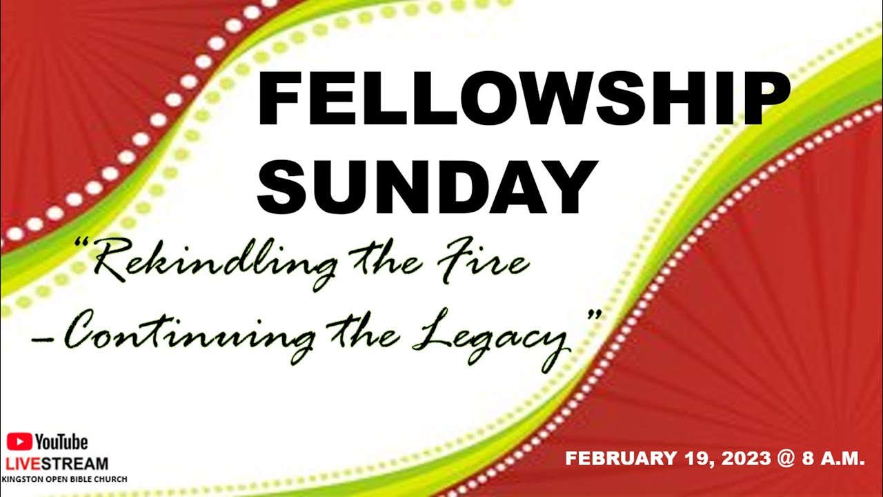 Fellowship Sunday 2023 - YouTube