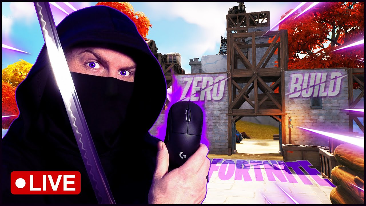 Jedi Ninja Warrior Champion Plays Ranked Fortnite Zero Build - Reads ...