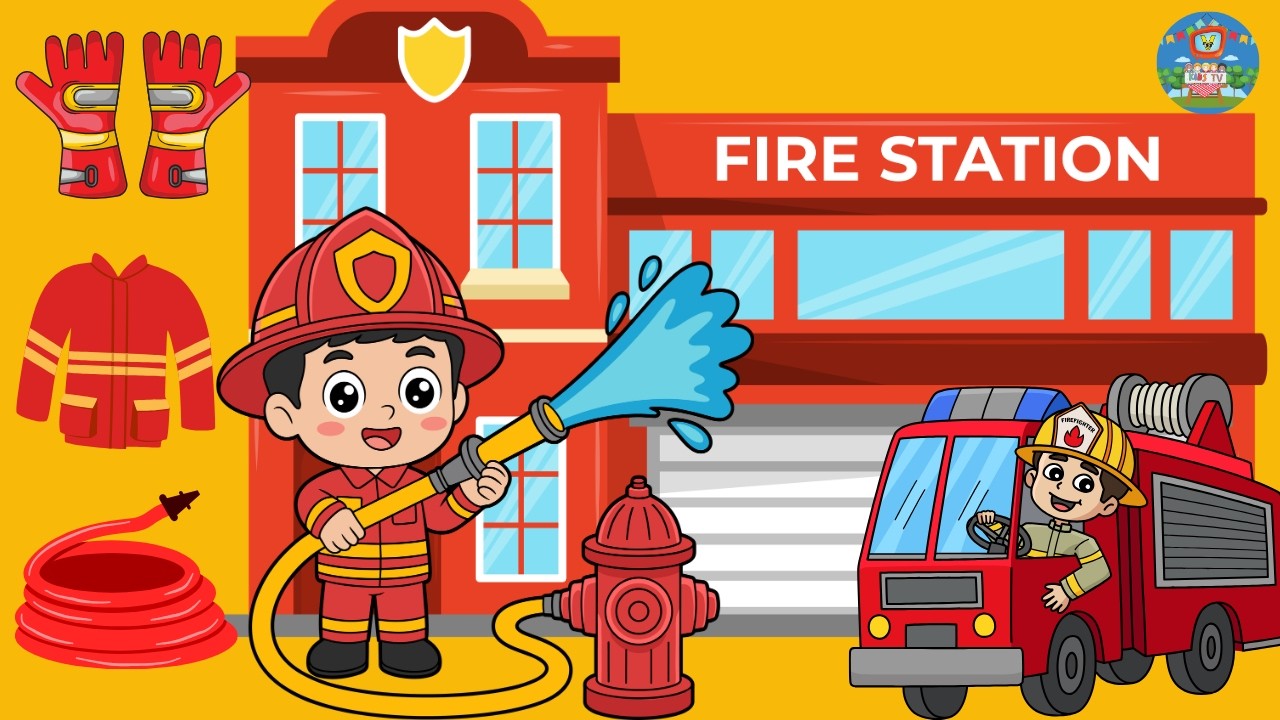 Fire Station Vocabulary | Fire Station for kids | Learn About Fire ...