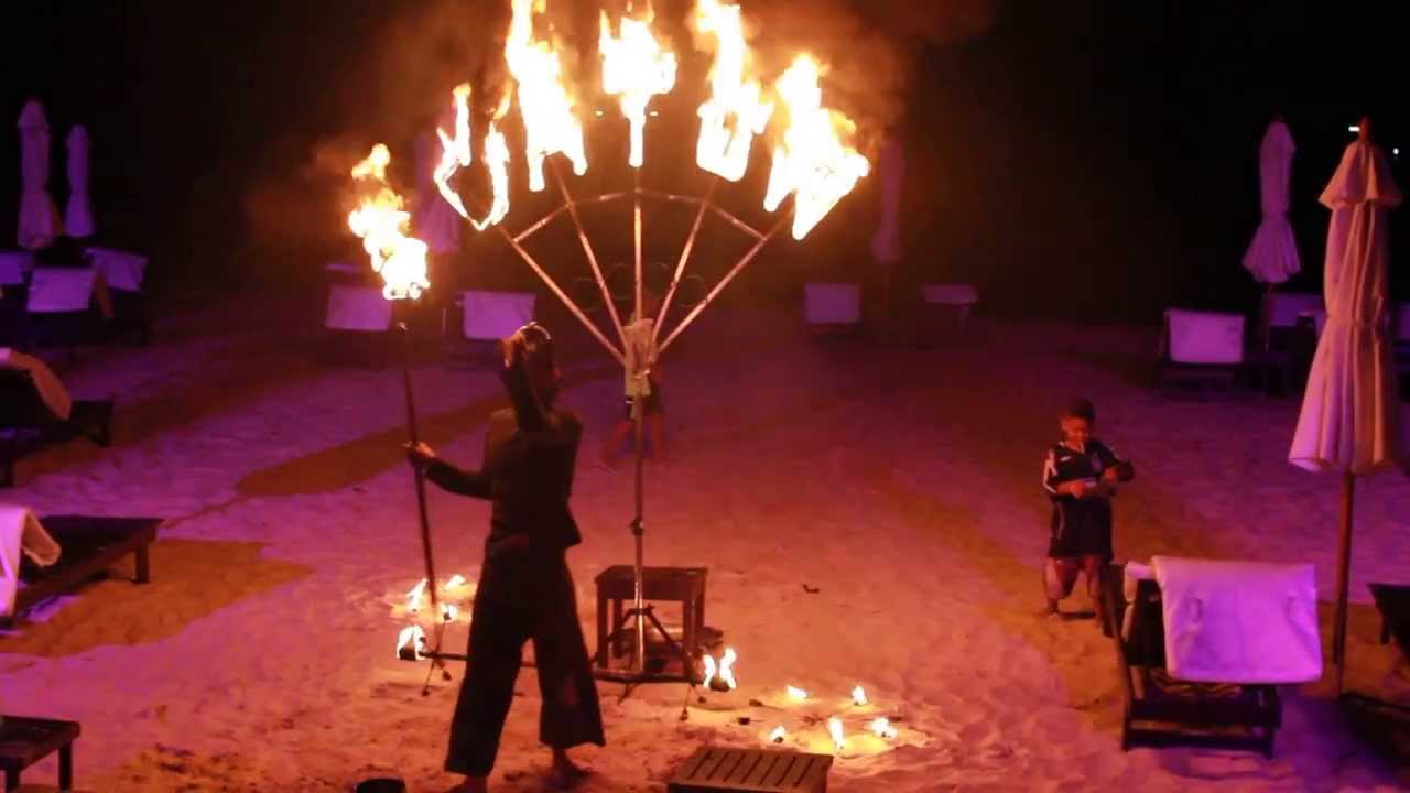 Catch Beach Club Fire Show @ Surin Beach, Phuket - YouTube