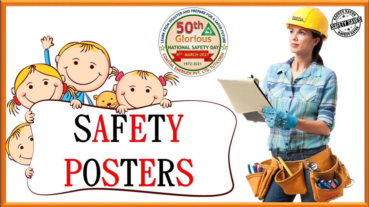 🚸SAFETY SAVES | SAFETY POSTERS | SAFETY BANNERS | NATIONAL SAFETY DAY ...