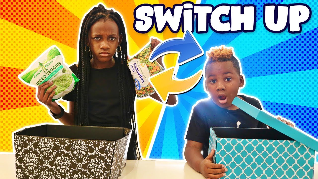 Lunch box Switch up Challenge Yaya and Dj - YouTube