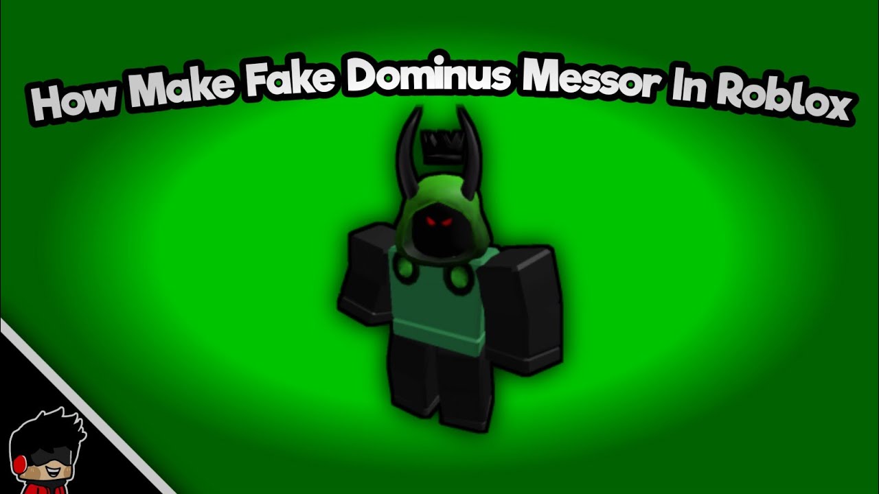 How To Make Fake Dominus Messor In Roblox Ugc Roblox Youtube