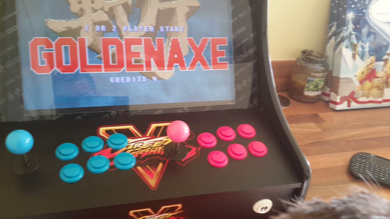 Bartop arcade machine playing golden axe. Neo geo Nintendo retro review ...