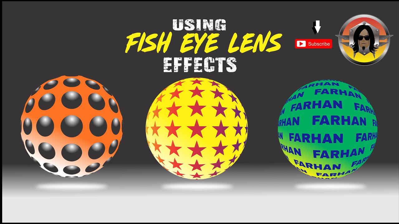 Learn how to use FISH EYE LENS EFFECT using CorelDRAW - YouTube