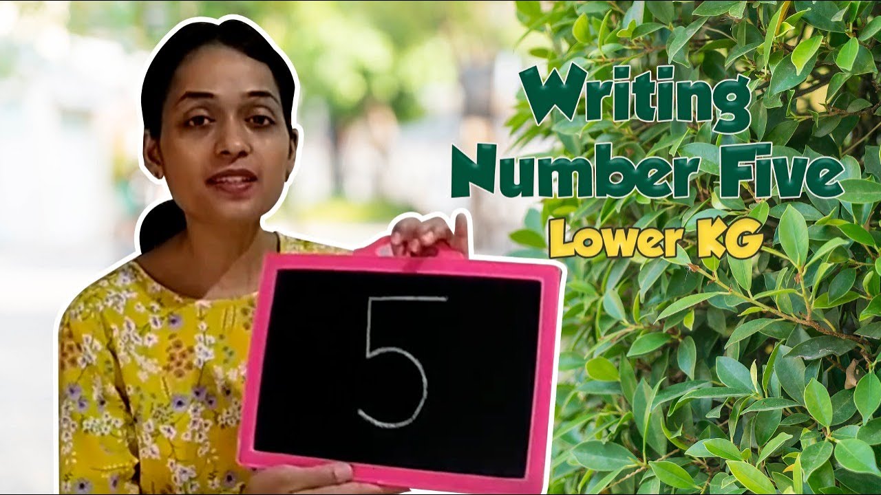 writing number 5-Lower KG - YouTube