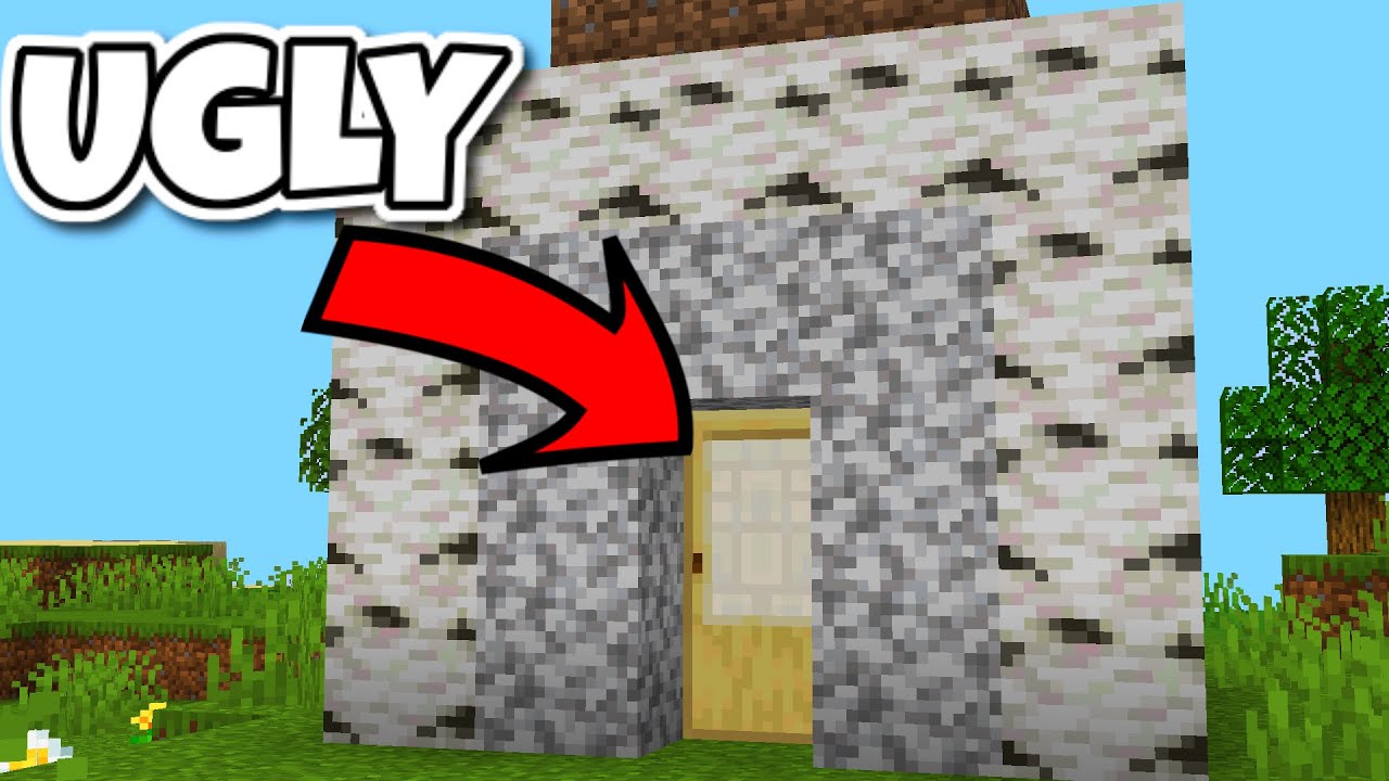 I Built The UGLIEST Minecraft House - YouTube
