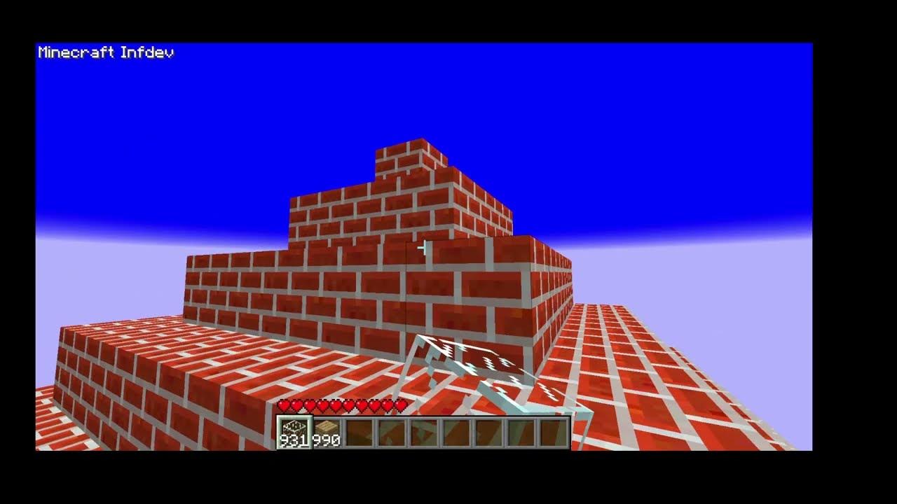 Minecraft Infdev 20100227-2! Brick Pyramids And Obsidian Walls! - YouTube
