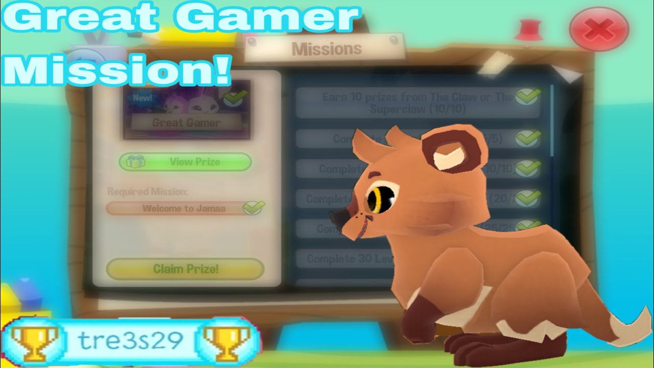 How to easily complete the Great Gamer mission! | Animal Jam - YouTube
