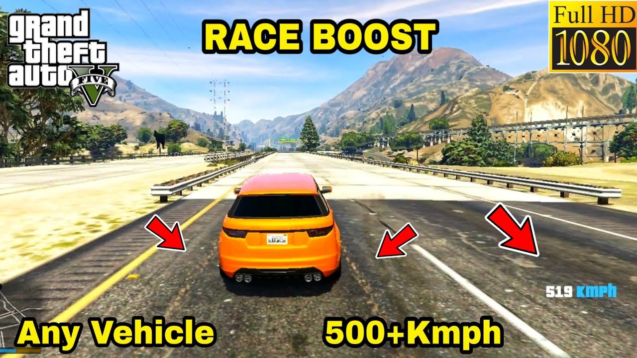 GTA 5 : HOW TO ENABLE RACE BOOST FOR ALL VEHICLES🔥🔥🔥 - YouTube