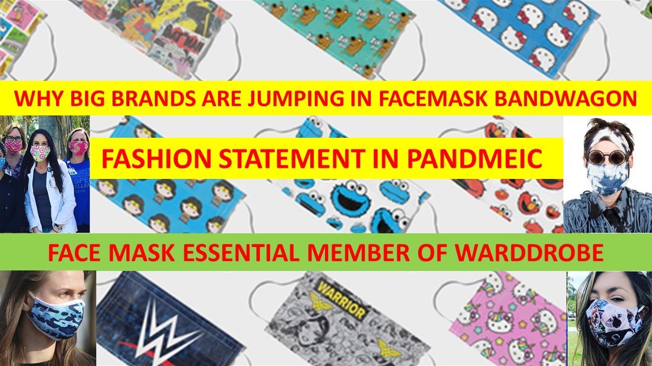 DESIGNER FACE MASK WARDROBE ESSENTIAL[ BIG BRANDS JUMPING IN MASK ...